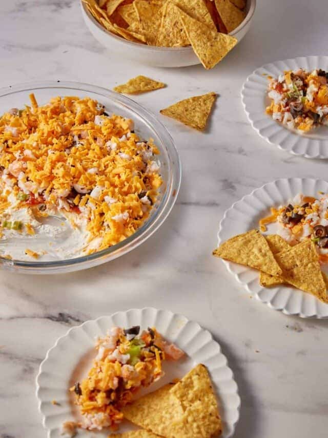 Easy Layered Shrimp Dip - Butter & Baggage