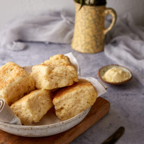 Mayonnaise Biscuits Made in a Muffin Pan - Butter & Baggage