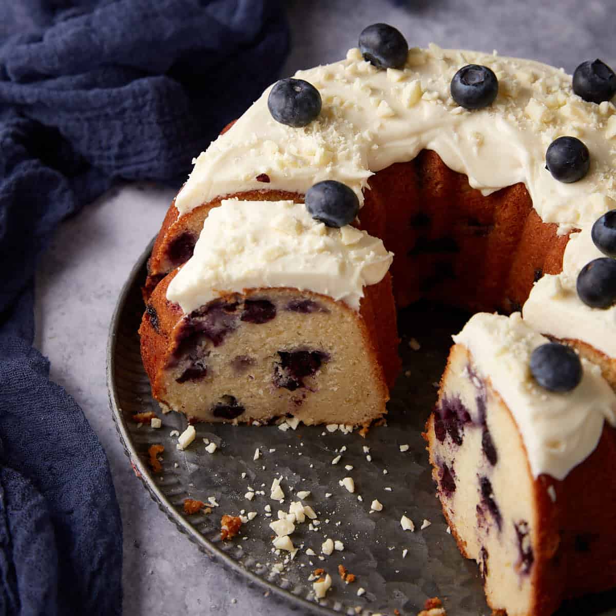 Lemon Blueberry Bundt Cake