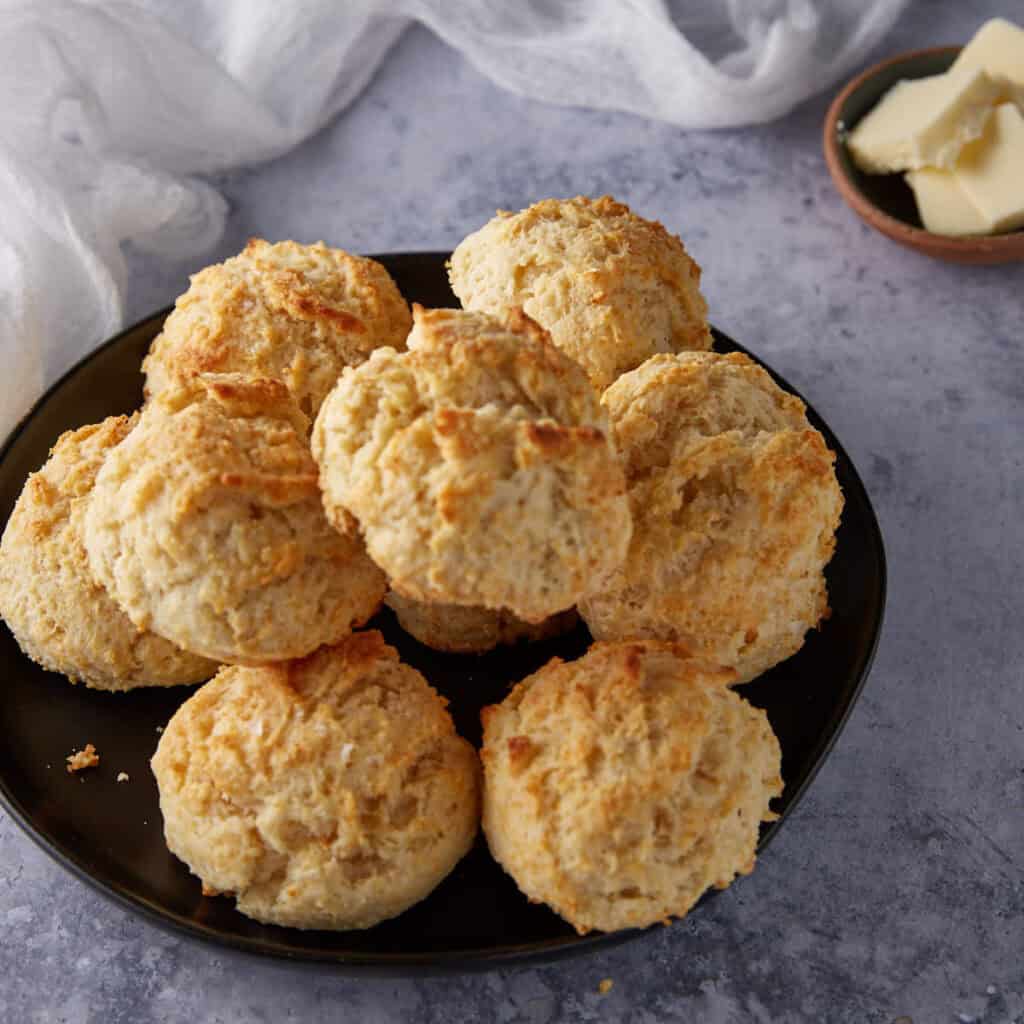 30-Minute Buttermilk Drop Biscuits - Butter & Baggage
