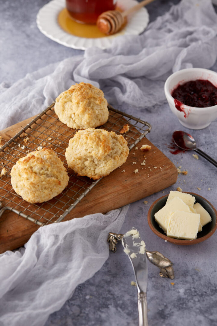 30-Minute Buttermilk Drop Biscuits - Butter & Baggage