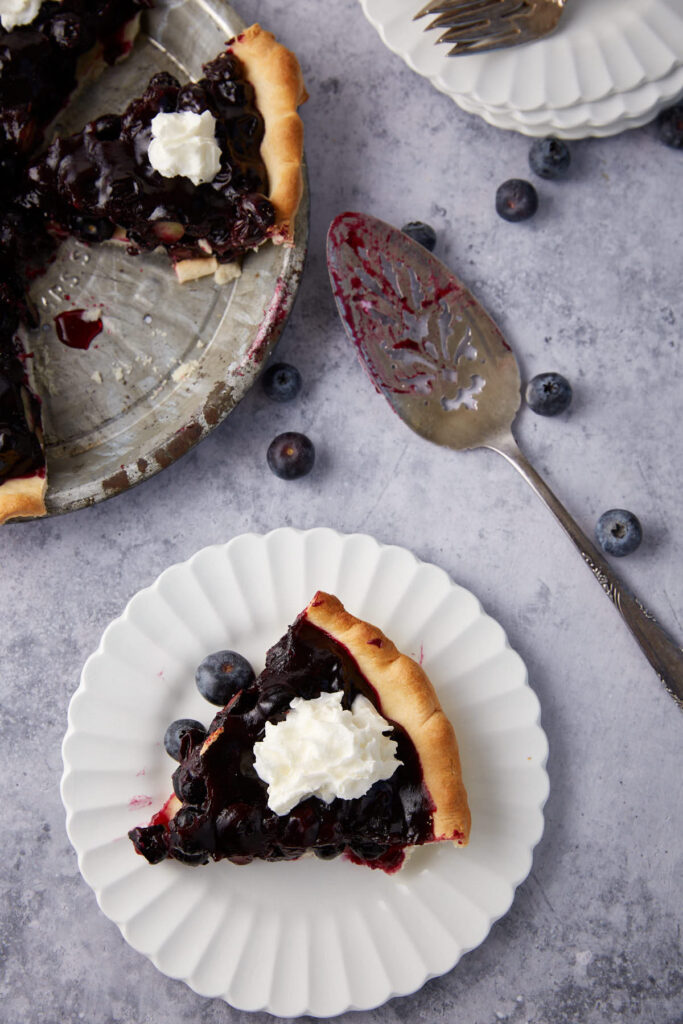 Fresh Blueberry Pie Recipe That Is Not Runny - Butter & Baggage