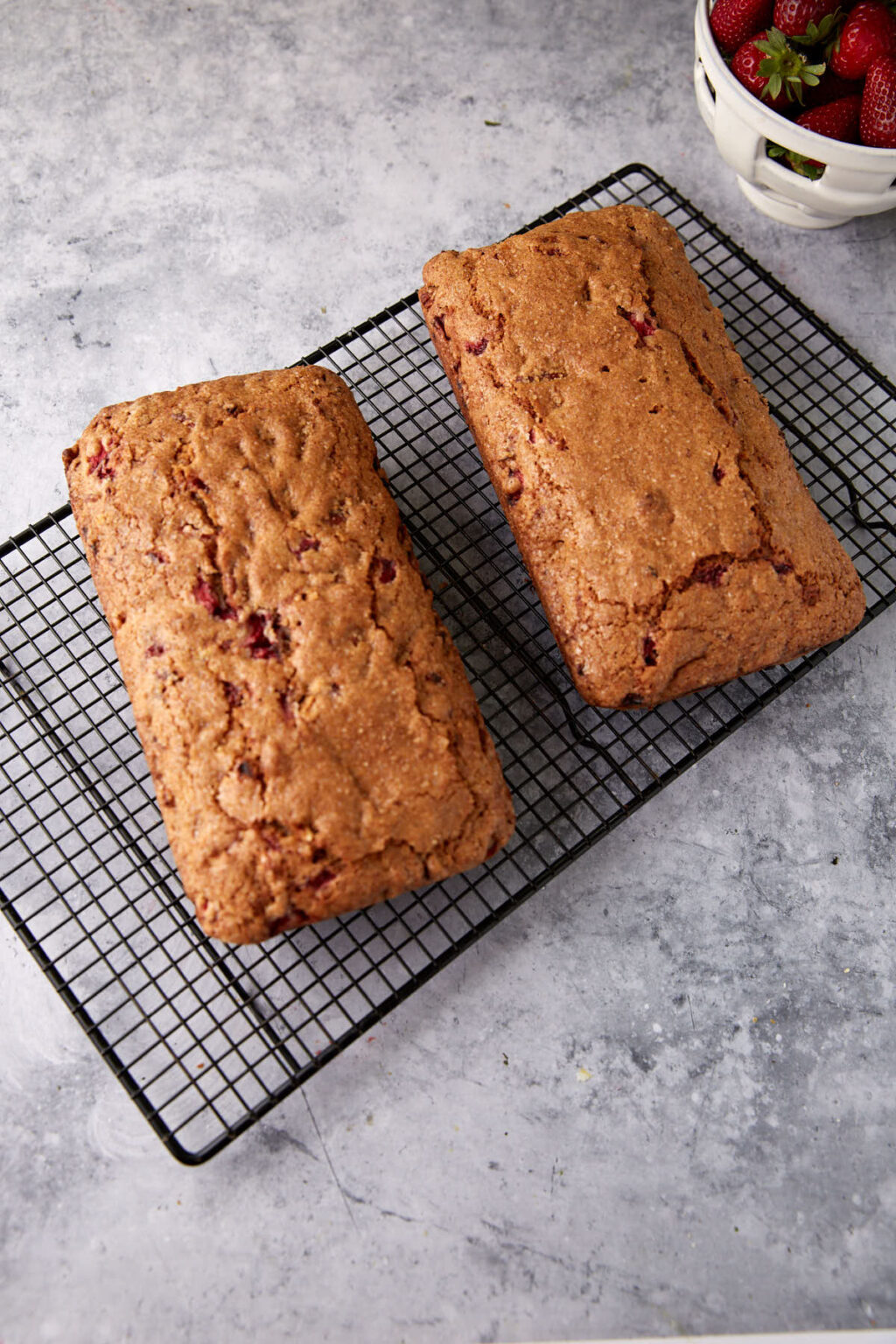 Easy Strawberry Quick Bread with a Strawberry Glaze - Butter & Baggage