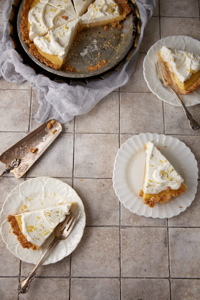 Lemon-Lime Atlantic Beach Pie with Saltine Crust - Butter & Baggage
