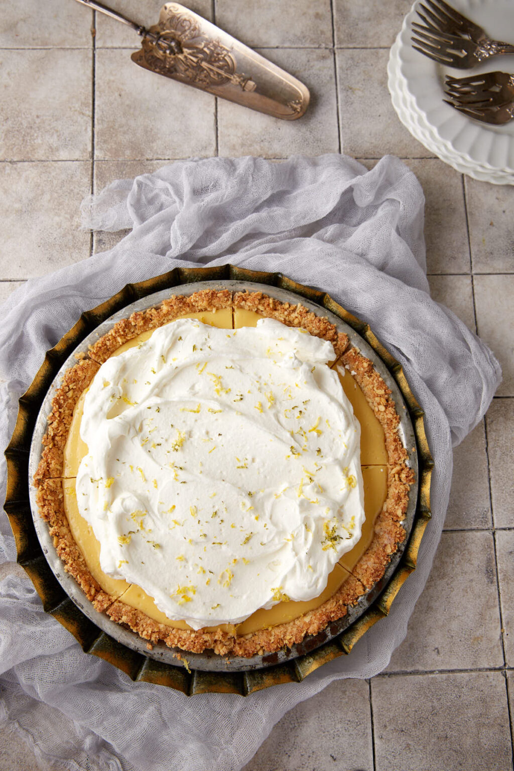 Lemon-Lime Atlantic Beach Pie with Saltine Crust - Butter & Baggage
