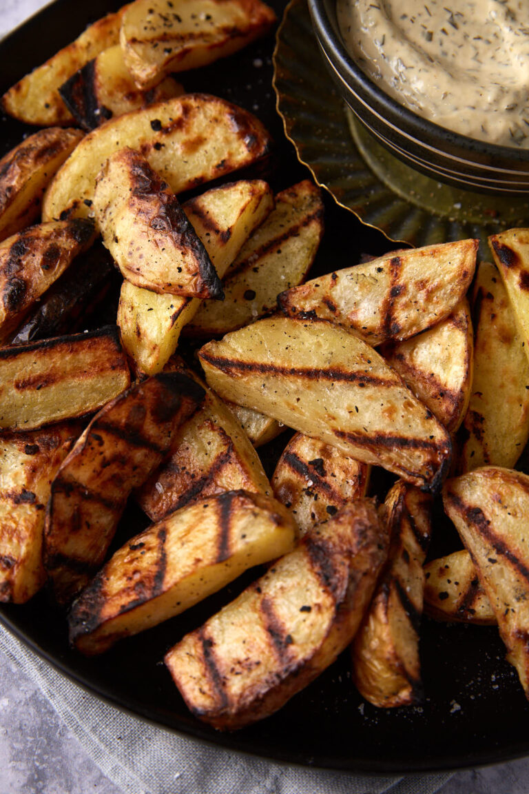 Grilled Potato Wedges in Just 20 Minutes - Butter & Baggage