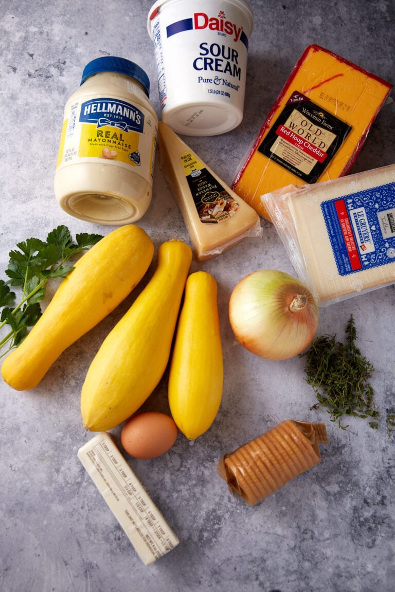 Creamy Squash Casserole with Ritz Cracker Topping - Butter & Baggage