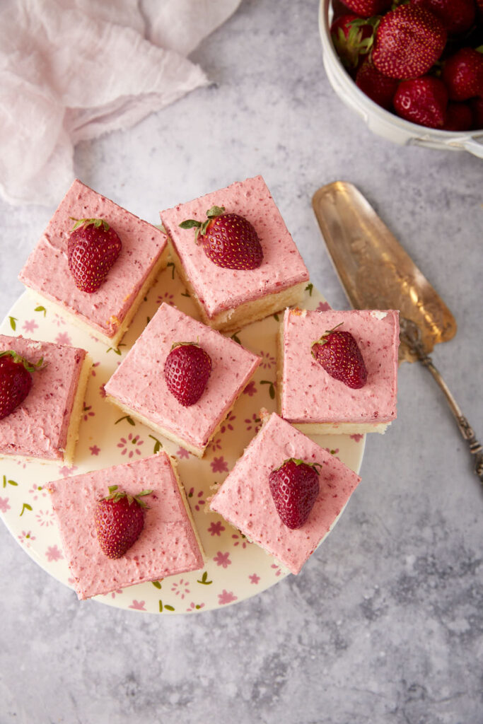 Light and Airy Strawberry Mousse Cake - Butter & Baggage