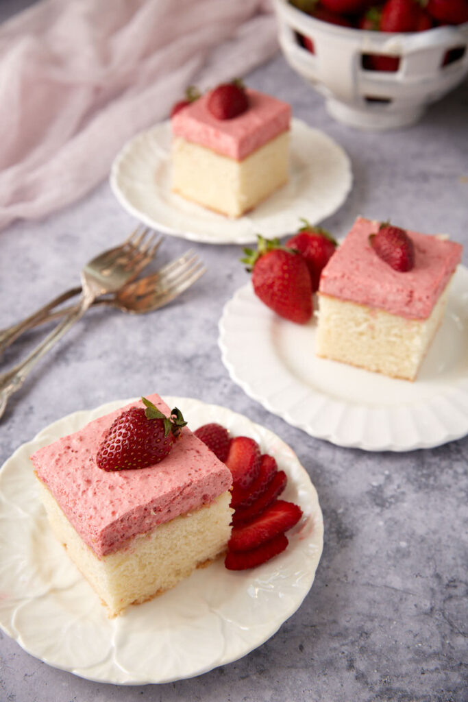 Light and Airy Strawberry Mousse Cake - Butter & Baggage