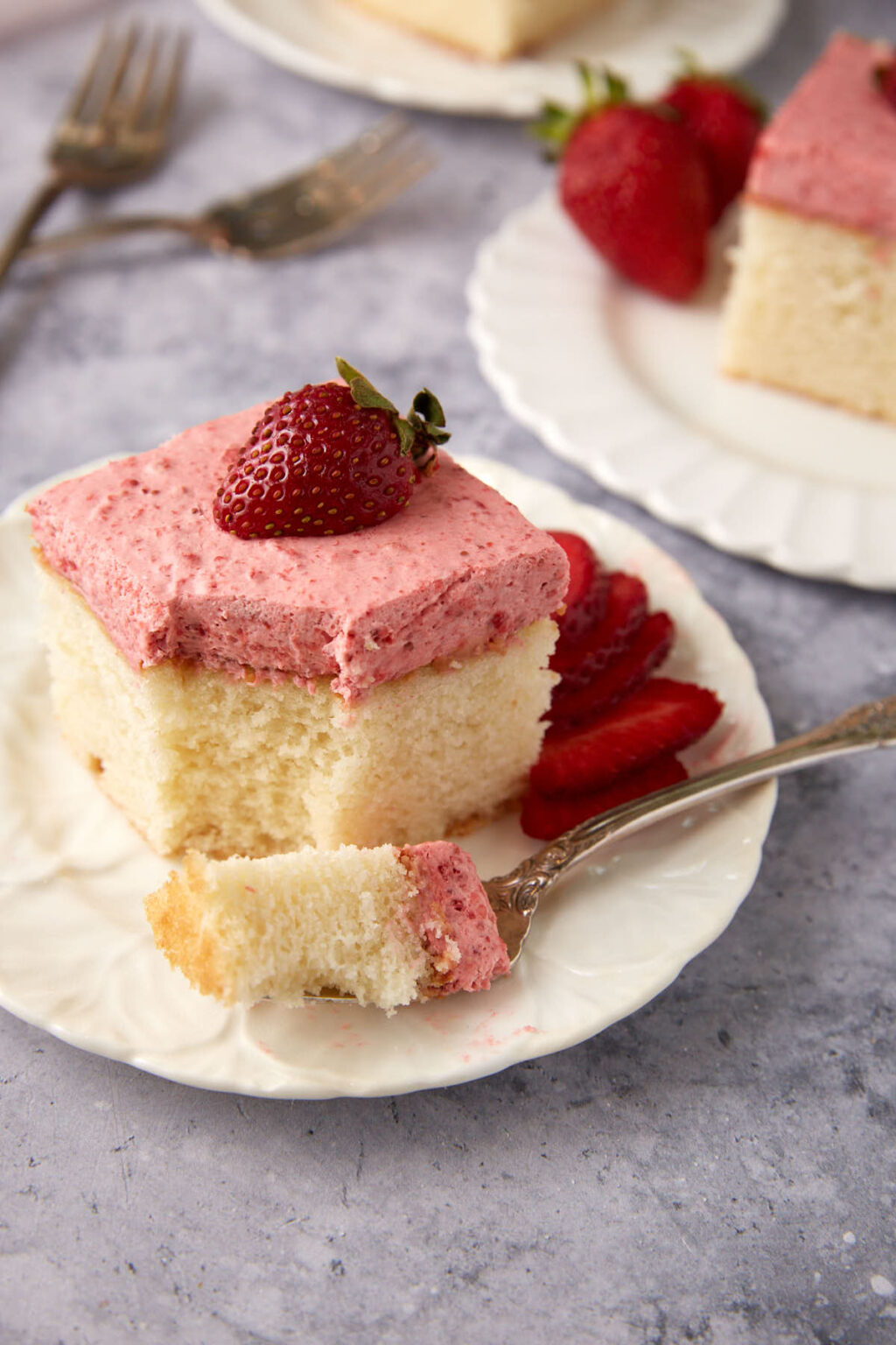 Light and Airy Strawberry Mousse Cake - Butter & Baggage