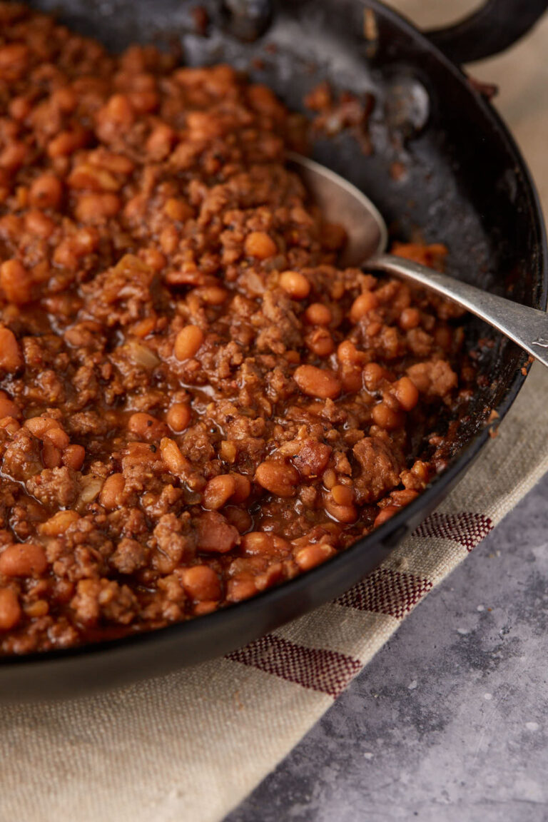 Southern Baked Beans with Ground Beef- Butter & Baggage