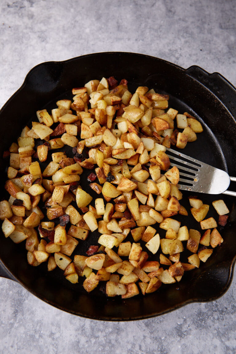 Crispy Breakfast Potatoes with Pimento Cheese - Butter & Baggage