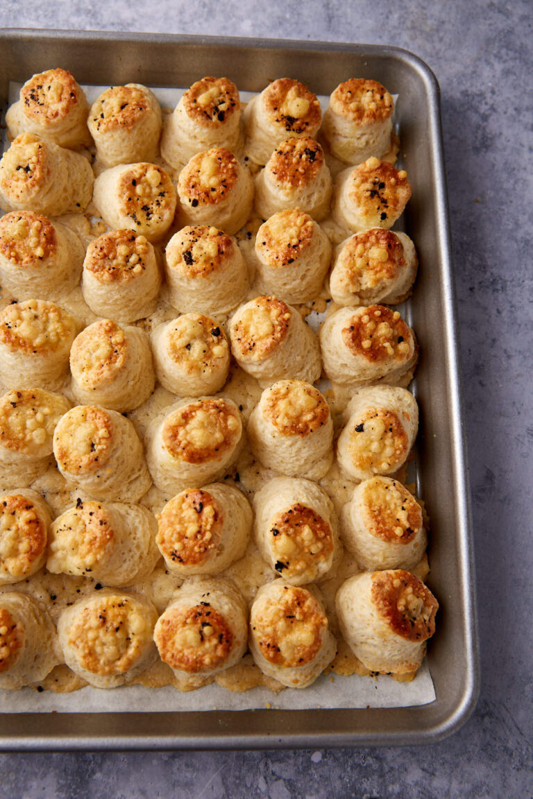 Mini Biscuits with Parmesan Cheese - Butter & Baggage