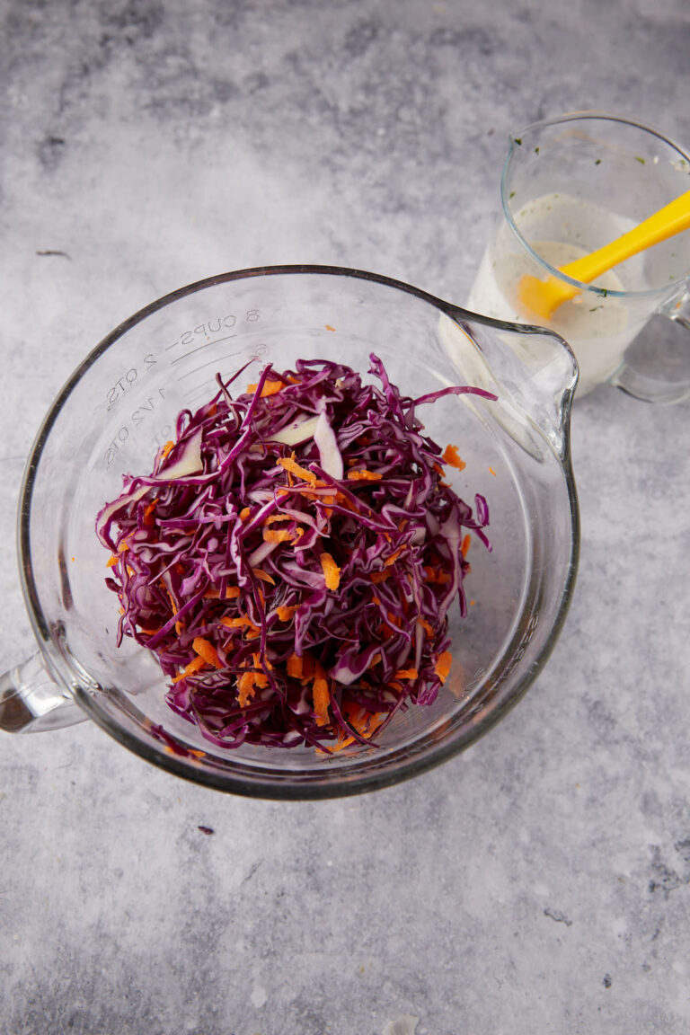 Creamy Red Cabbage Coleslaw with Buttermilk - Butter & Baggage