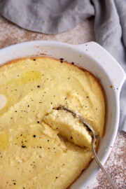 Creamy Spoon Bread Recipe Made with White Cornmeal - Butter & Baggage
