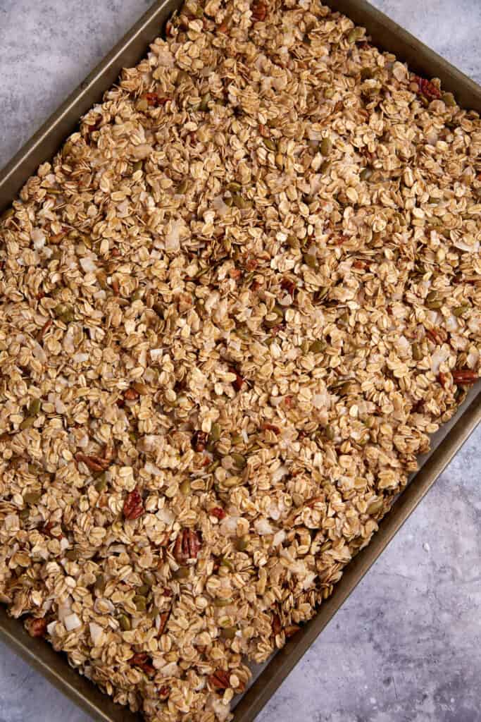 Sweet and Spicy Homemade Granola with Coconut - Butter & Baggage