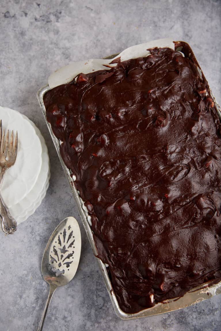 From Scratch Chocolate Mud Cake with Marshmallow Frosting - Butter ...