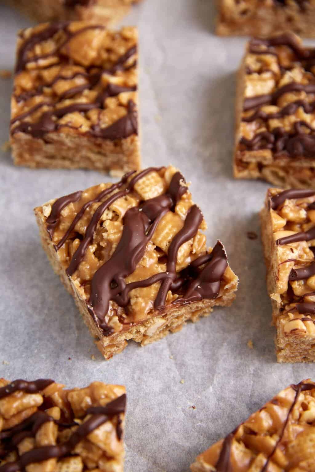 No-Bake Homemade Cereal Bars with Chex Cereal - Butter & Baggage