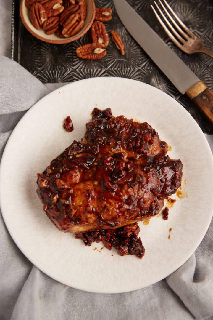 Pecan Pork Chops With Honey Glaze - Butter & Baggage