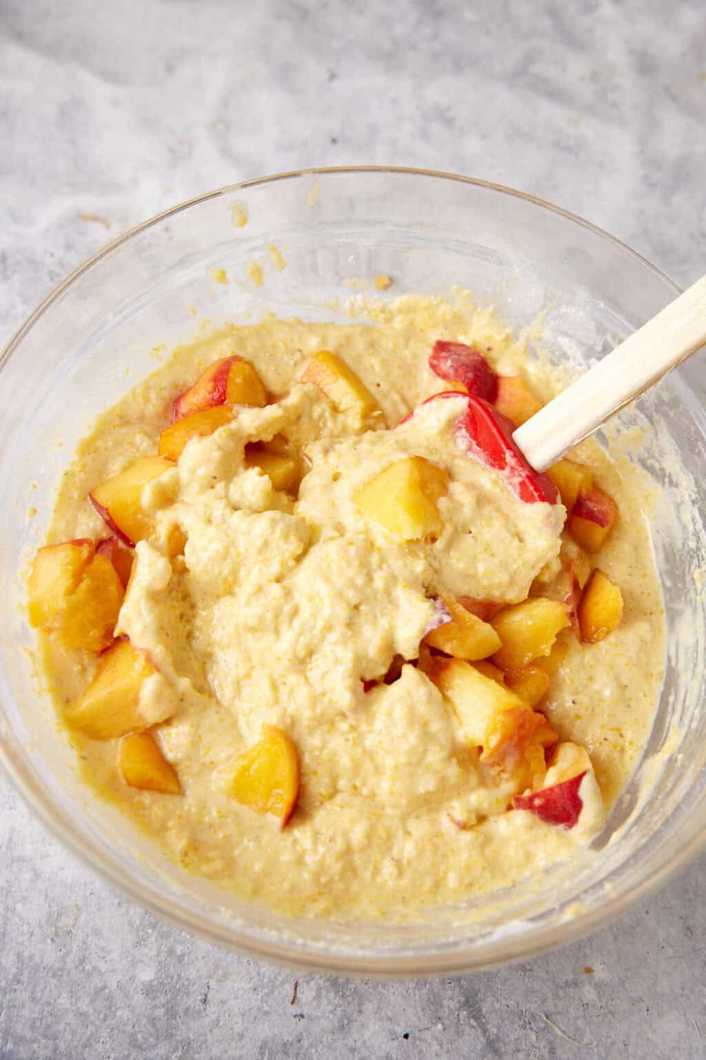 Cast Iron Sweet Peach Cornbread - Butter & Baggage