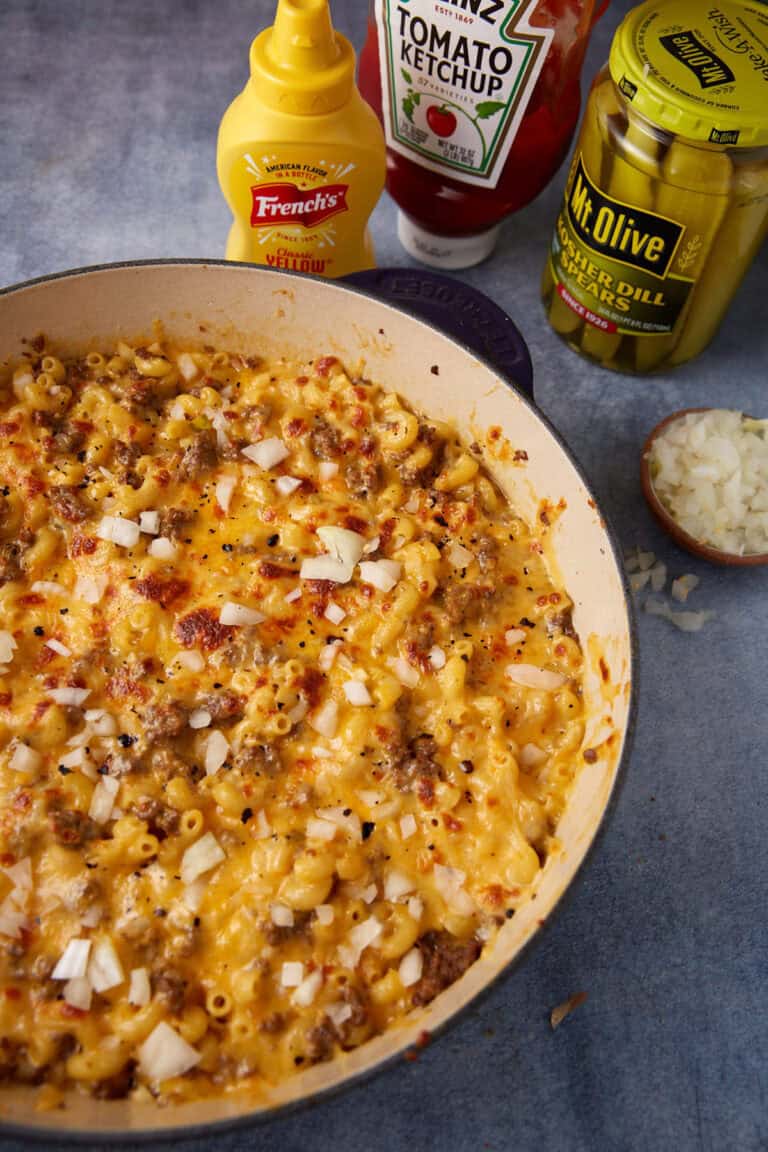 Easy Cheeseburger Macaroni Without the Box - Butter & Baggage