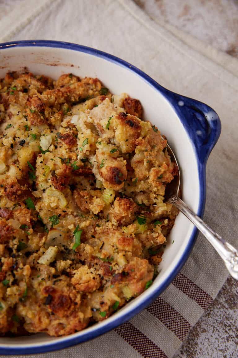 Old-Fashioned Cornbread Dressing (Family Recipe) - Butter & Baggage