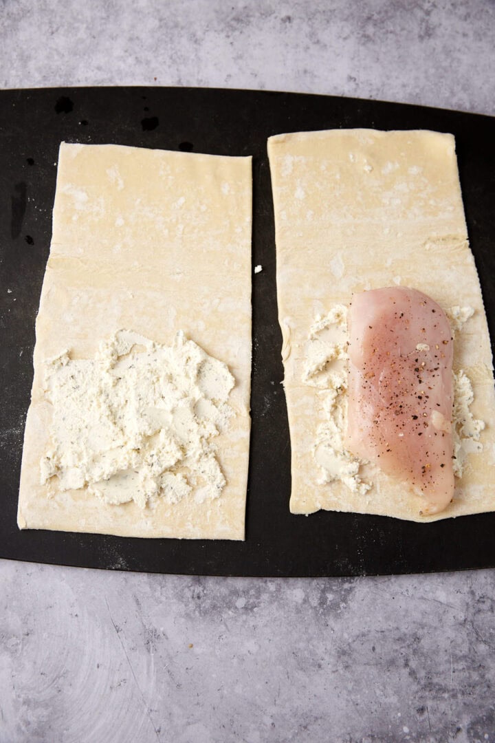 Chicken in Puff Pastry with Mustard Cream Sauce - Butter & Baggage