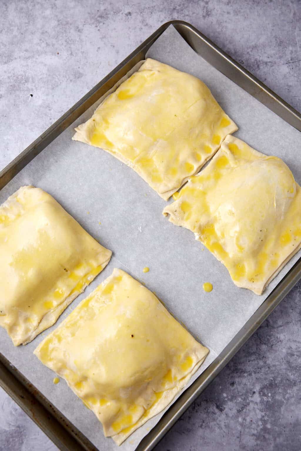 Chicken in Puff Pastry with Mustard Cream Sauce - Butter & Baggage